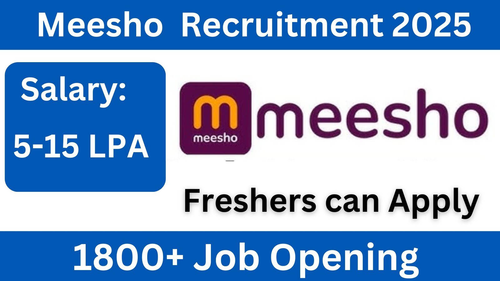 Meesho Recruitment 2025 – Apply Online For Freshers’ Roles - Sarkari ...